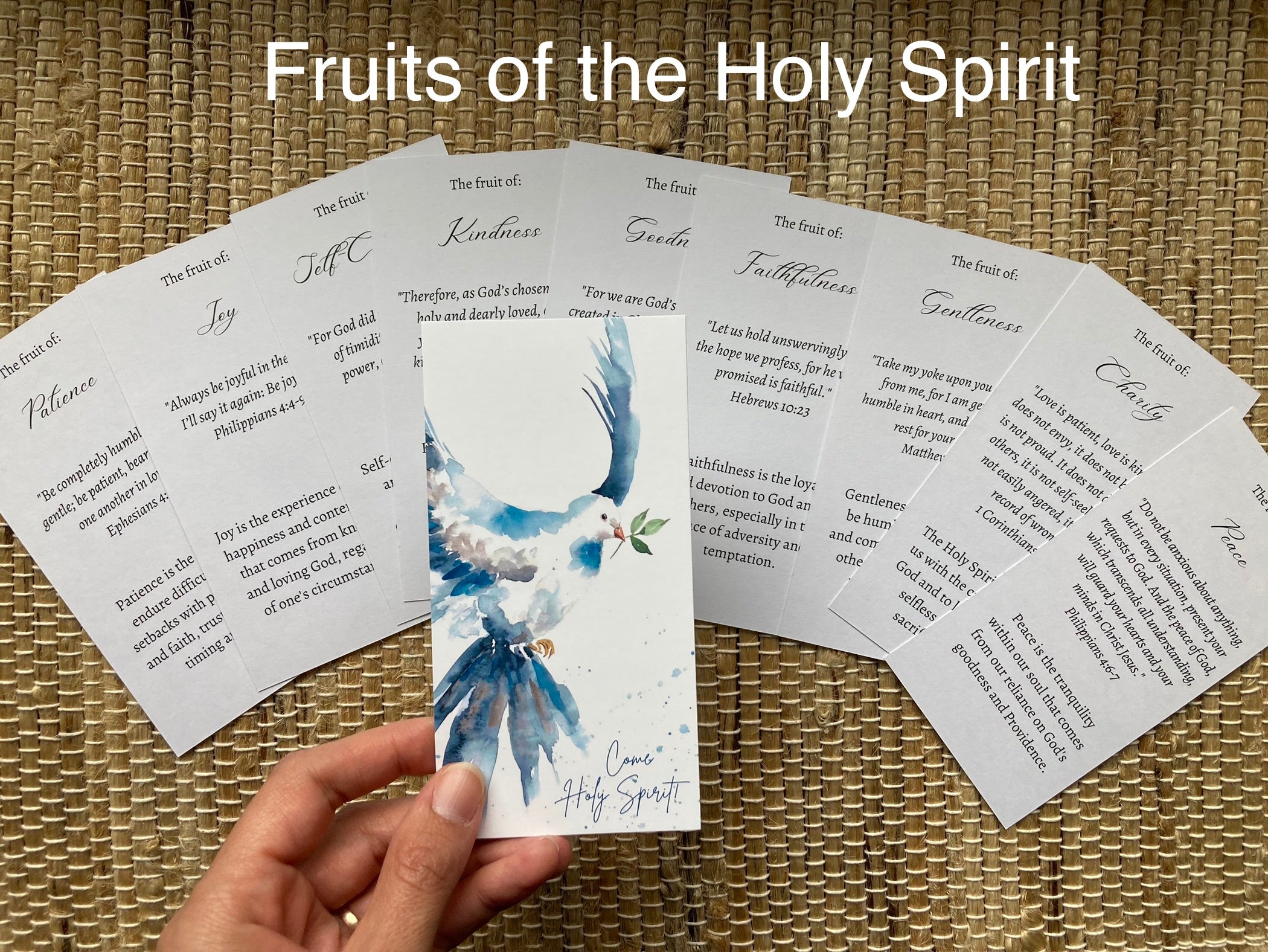 Gifts and Fruits of the Holy Spirit cards – Art and Contemplation